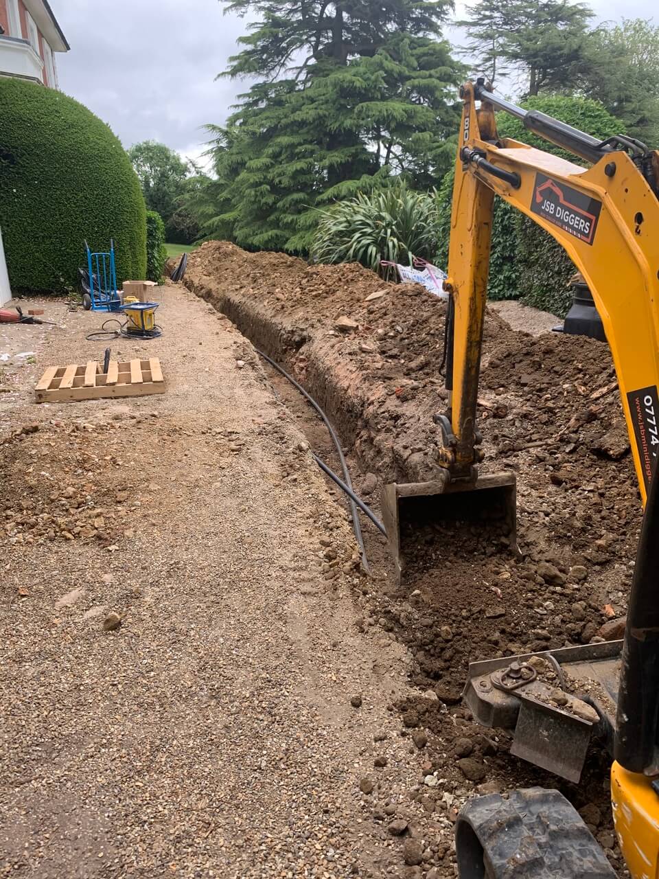 Trenching Services - Sewage Line, Ground levelling, Drainage